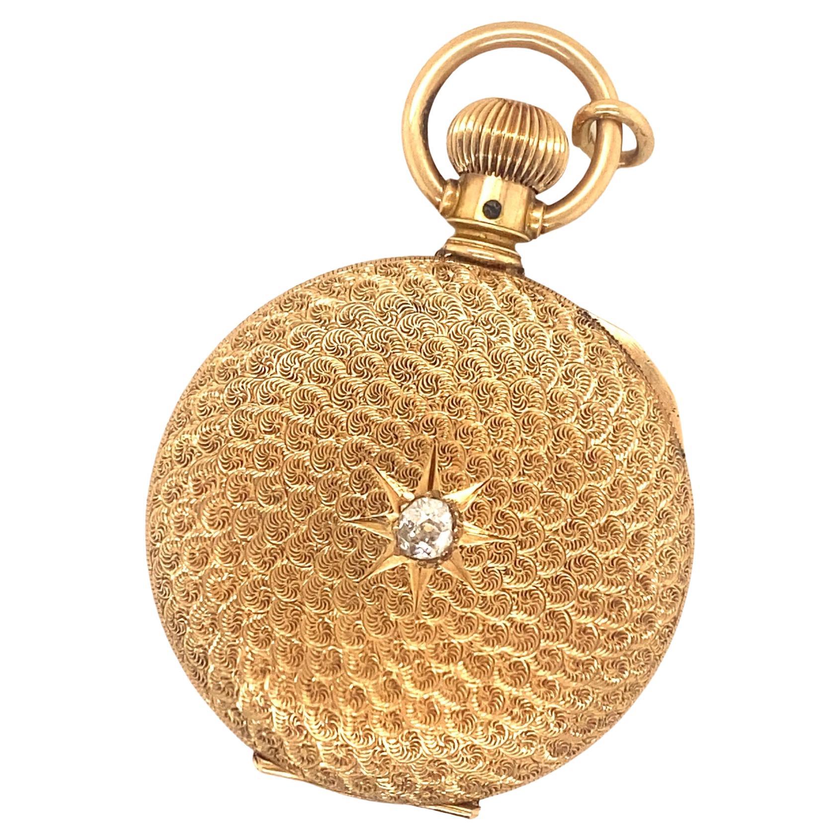 Antique Diamond Pocket Watches - 90 For Sale at 1stDibs | diamond ...