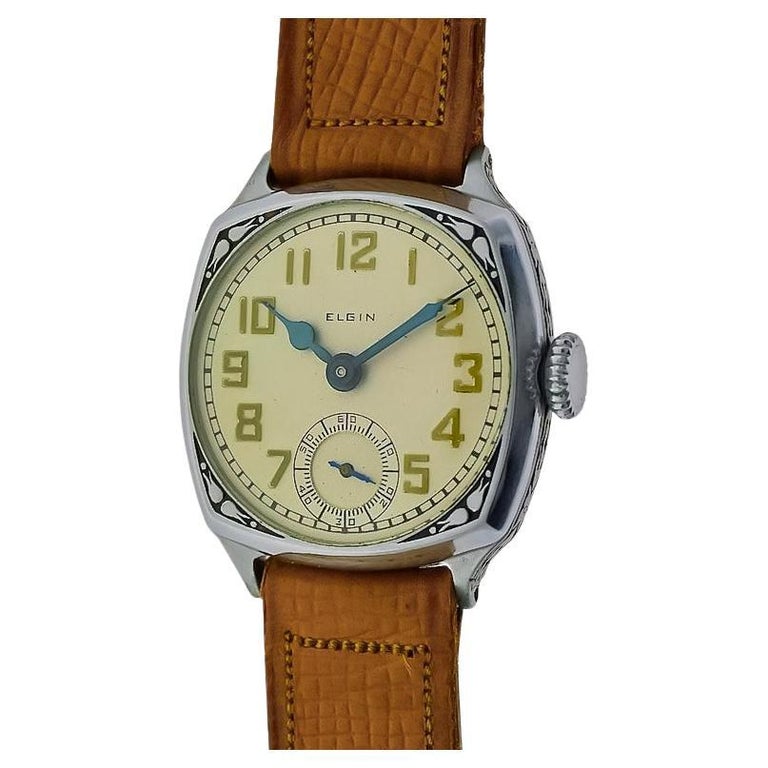Elgin Chromium New Old Stock in Original Box from 1928 For Sale at 1stDibs