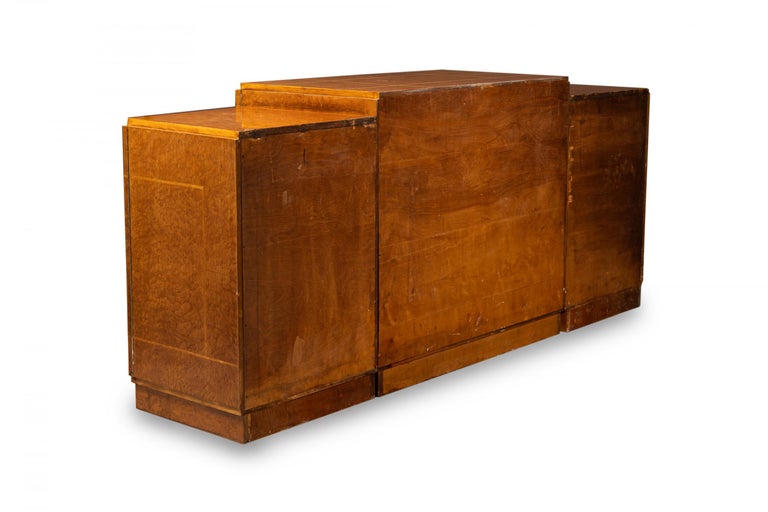 Eli Jacques Kahn Art Deco American Birds-Eye Inlaid Maple 3-Cabinet ...