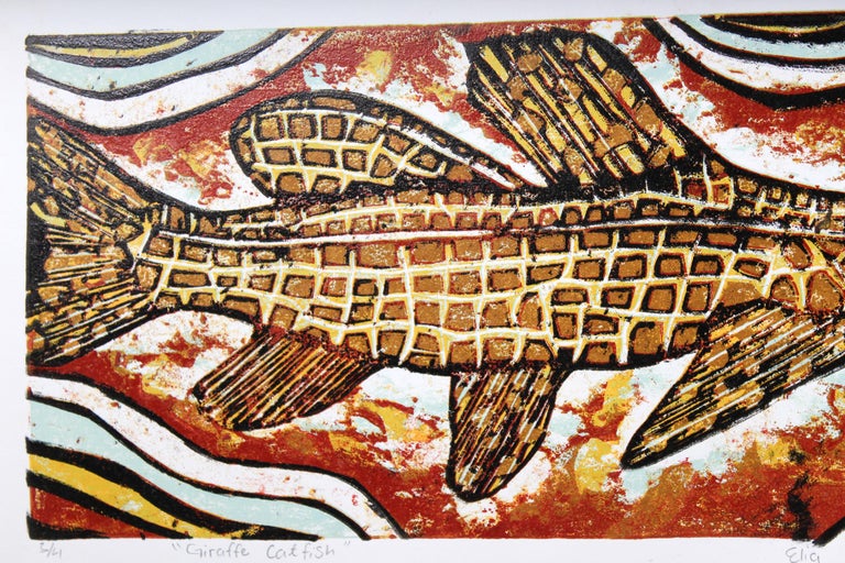 Elia Shiwoohamba - Giraffe catfish, Elia Shiwoohamba, Cardboard block ...