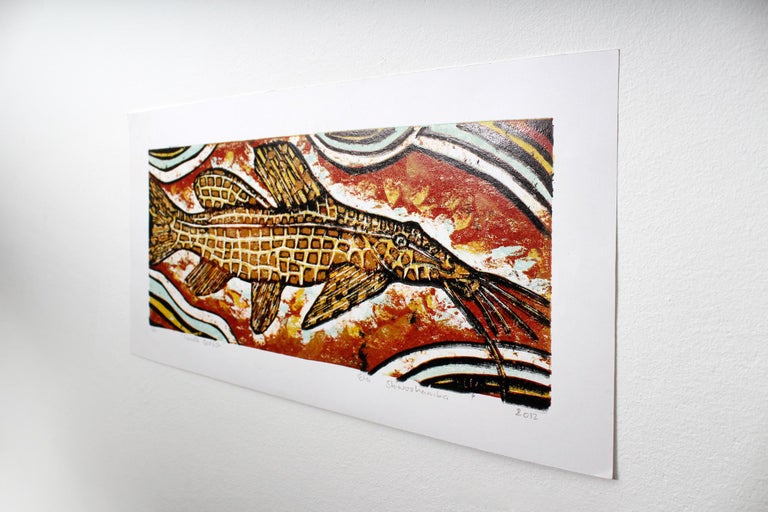Elia Shiwoohamba - Giraffe catfish, Elia Shiwoohamba, Cardboard block ...