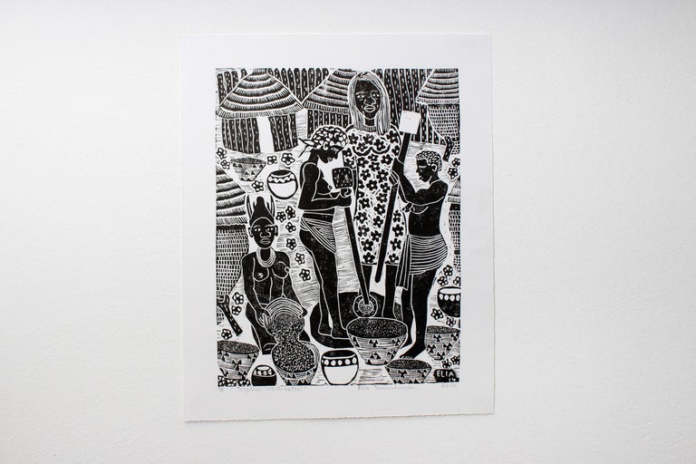 Elia Shiwoohamba - Together we do better, Elia Shiwoohamba, Linoleum ...