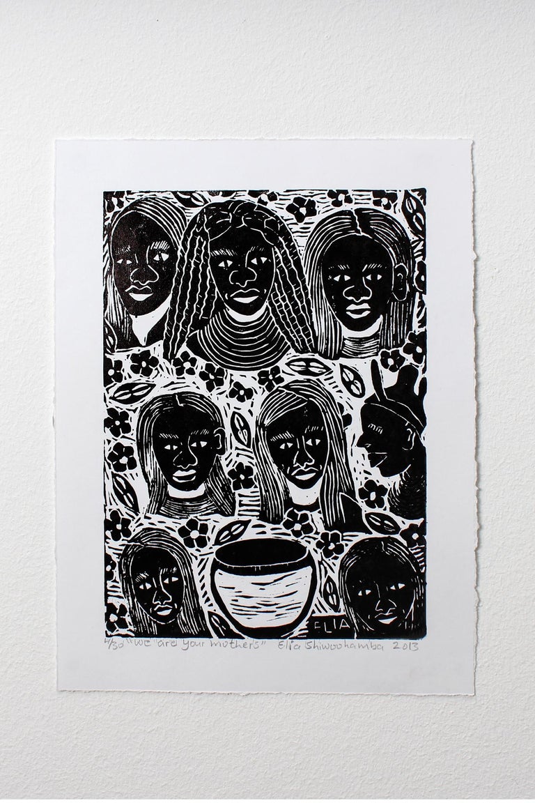 Elia Shiwoohamba - We are your mothers, Elia Shiwoohamba, Linoleum ...