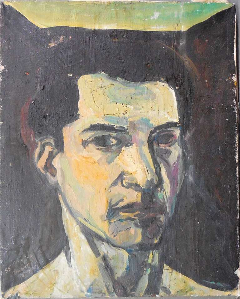Elie Shamir - portrait of a man For Sale at 1stDibs