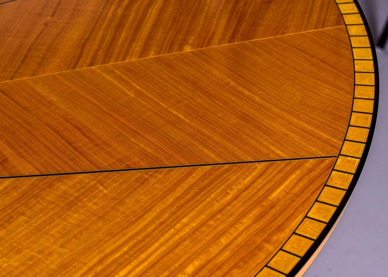 Eliel Saarinen Racetrack Dining Table with Maple Limba Ebony and Ramin ...