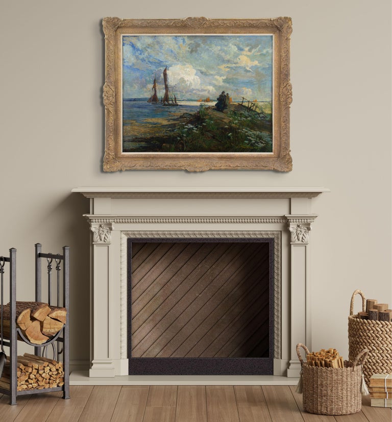 Elijah Albert Cox - Elijah Albert Cox, Fishermen's Wives On A Dike ...