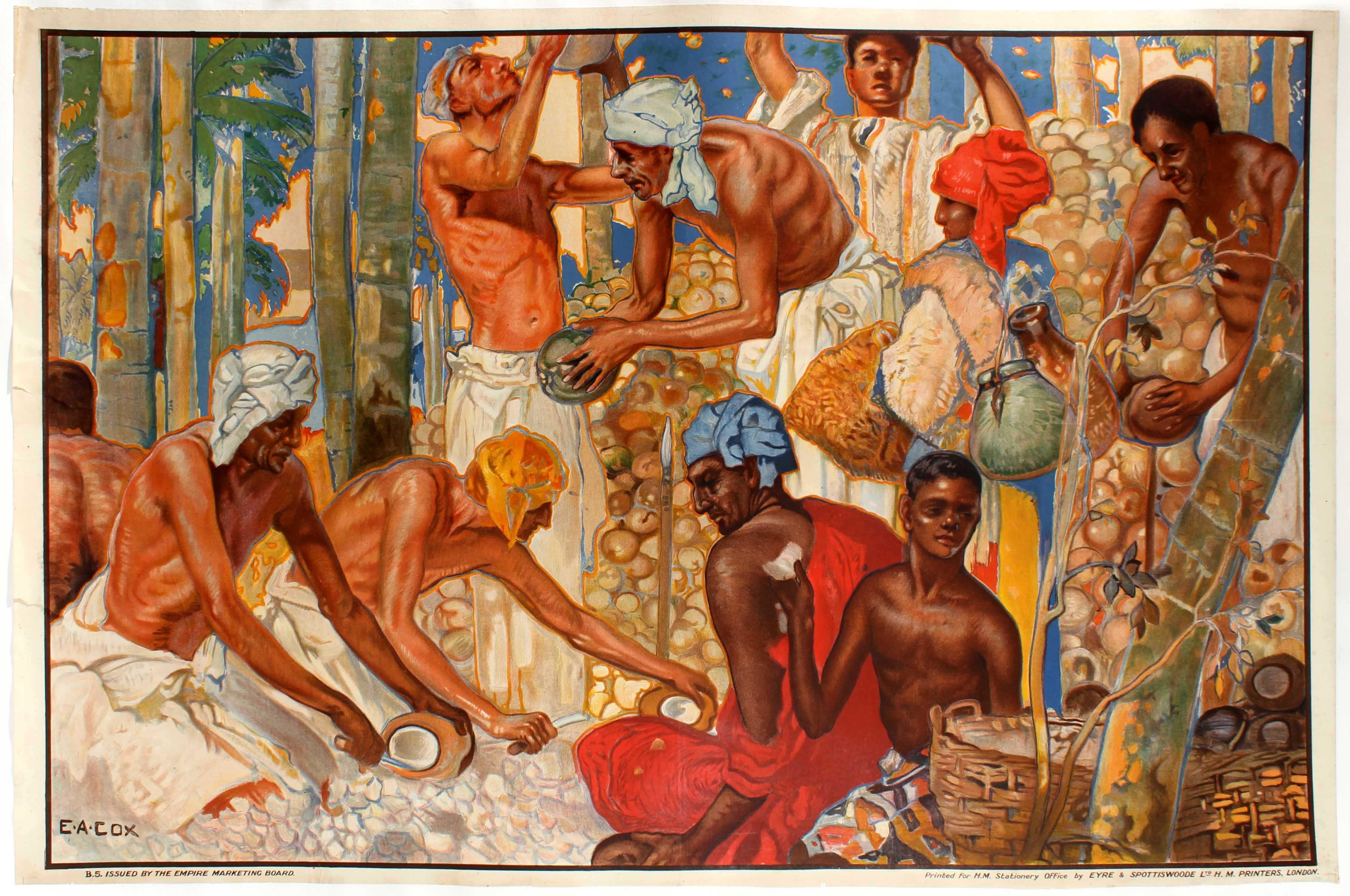 Elijah Albert Cox - Original Vintage British Empire Marketing Board ...