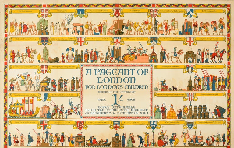Elijah Albert Cox - Original Vintage Travel Poster A Pageant Of London ...
