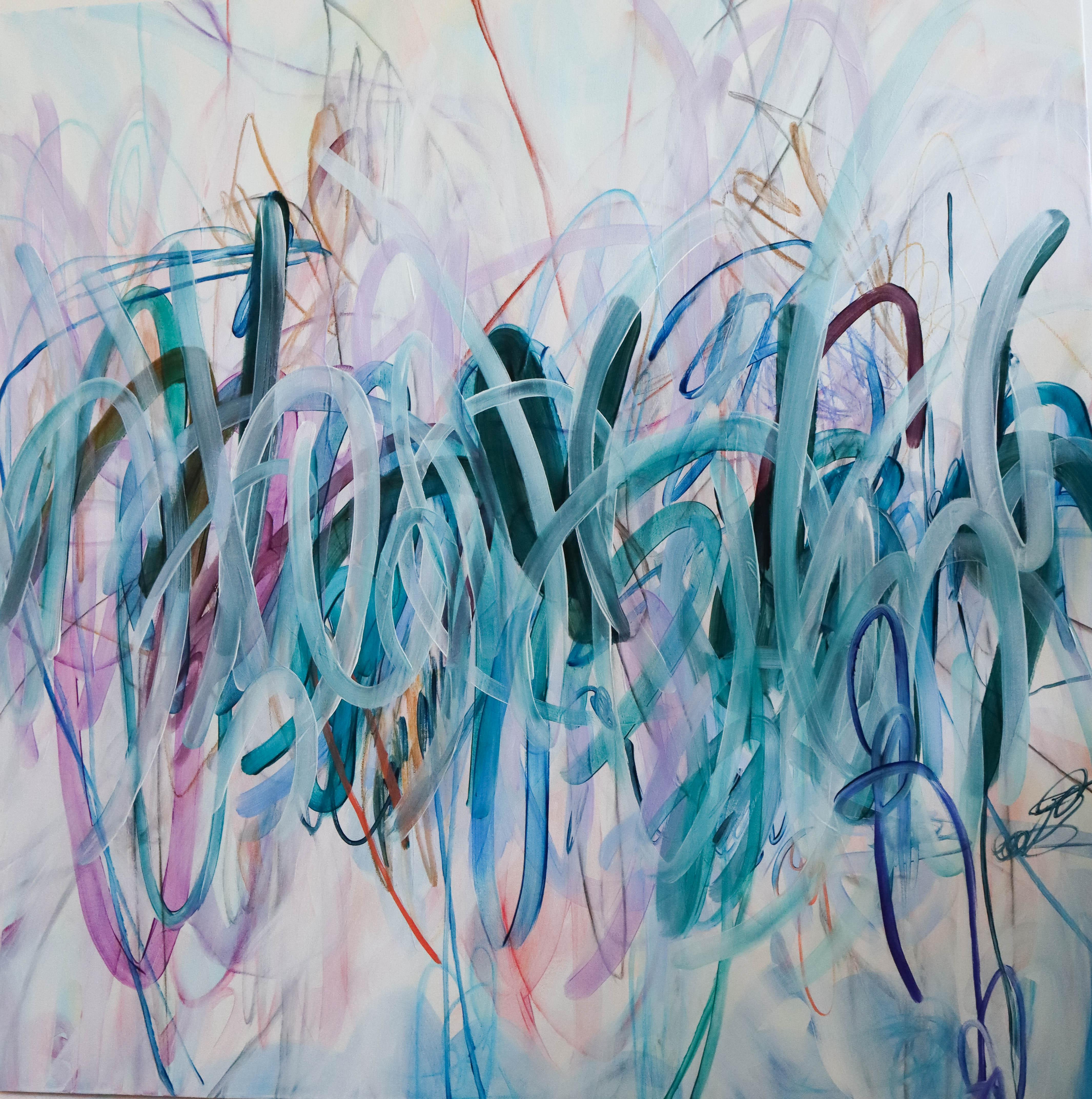 Elin Kereby - "Where the Dreamers Meet", Oil, Acrylics and Oil Pastel ...