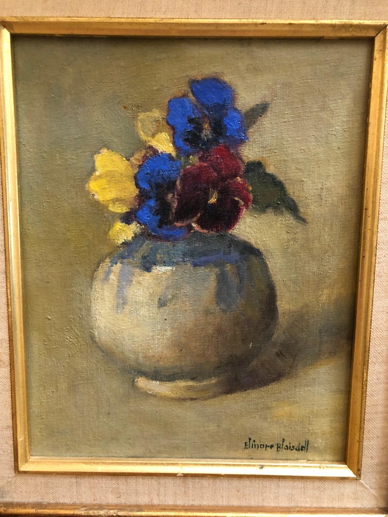 Elinore Blaisdell - Elinore Blaisdell "Pansies" For Sale at 1stDibs