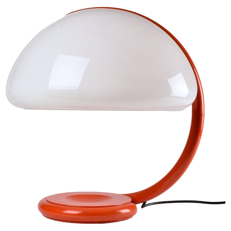 Elio Martinelli '1921-2004' Orange Serpente Lamp, circa 1969 Martinelli ...