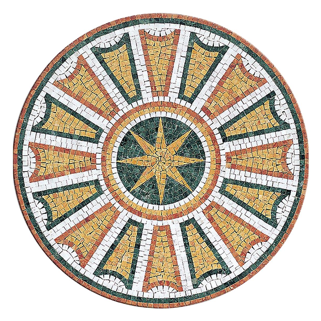 Corona Rosette Mosaic For Sale at 1stDibs