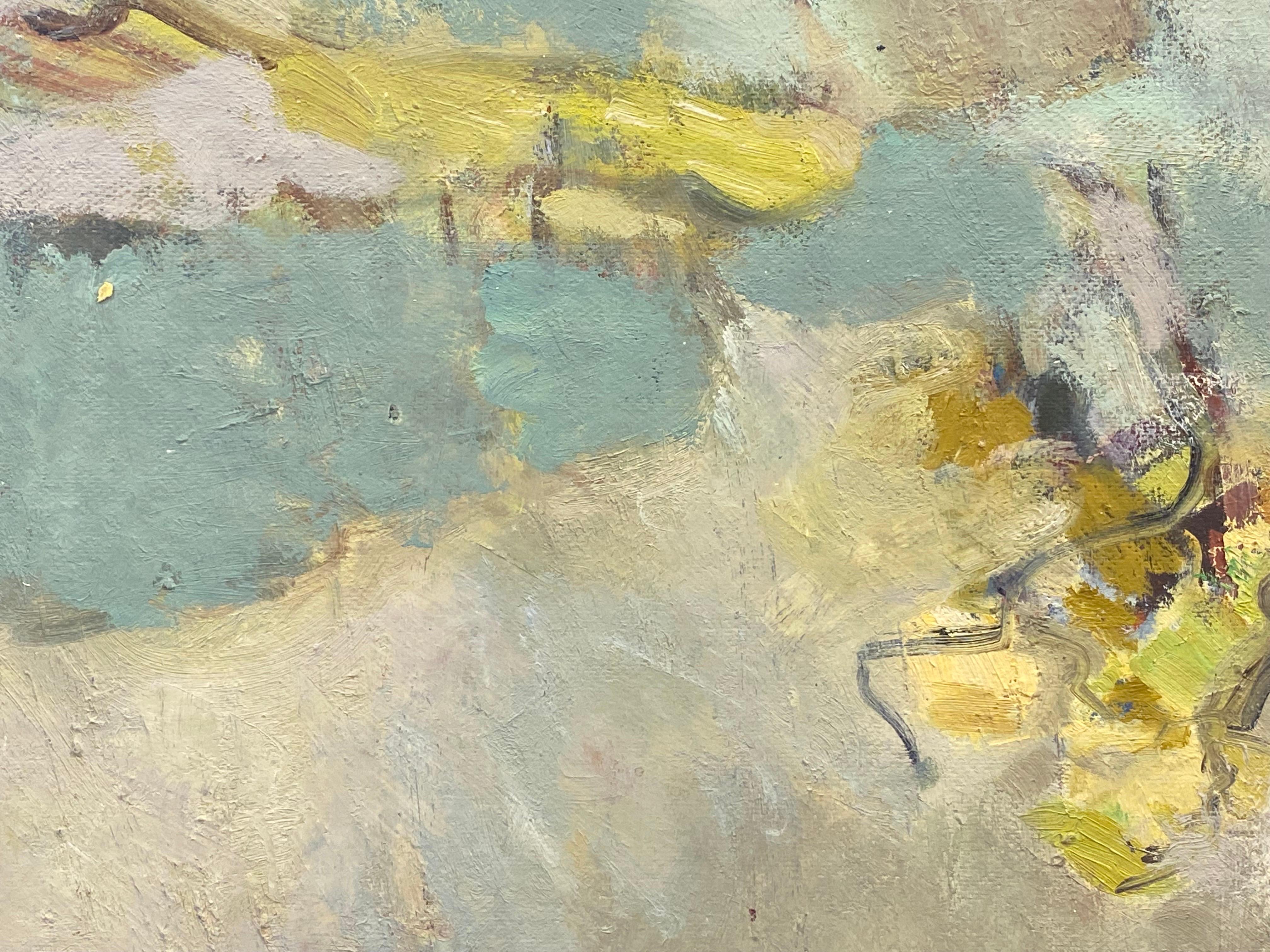 Elisabeth Hahn - 20th Century German Modernist Oil Painting Colorful ...