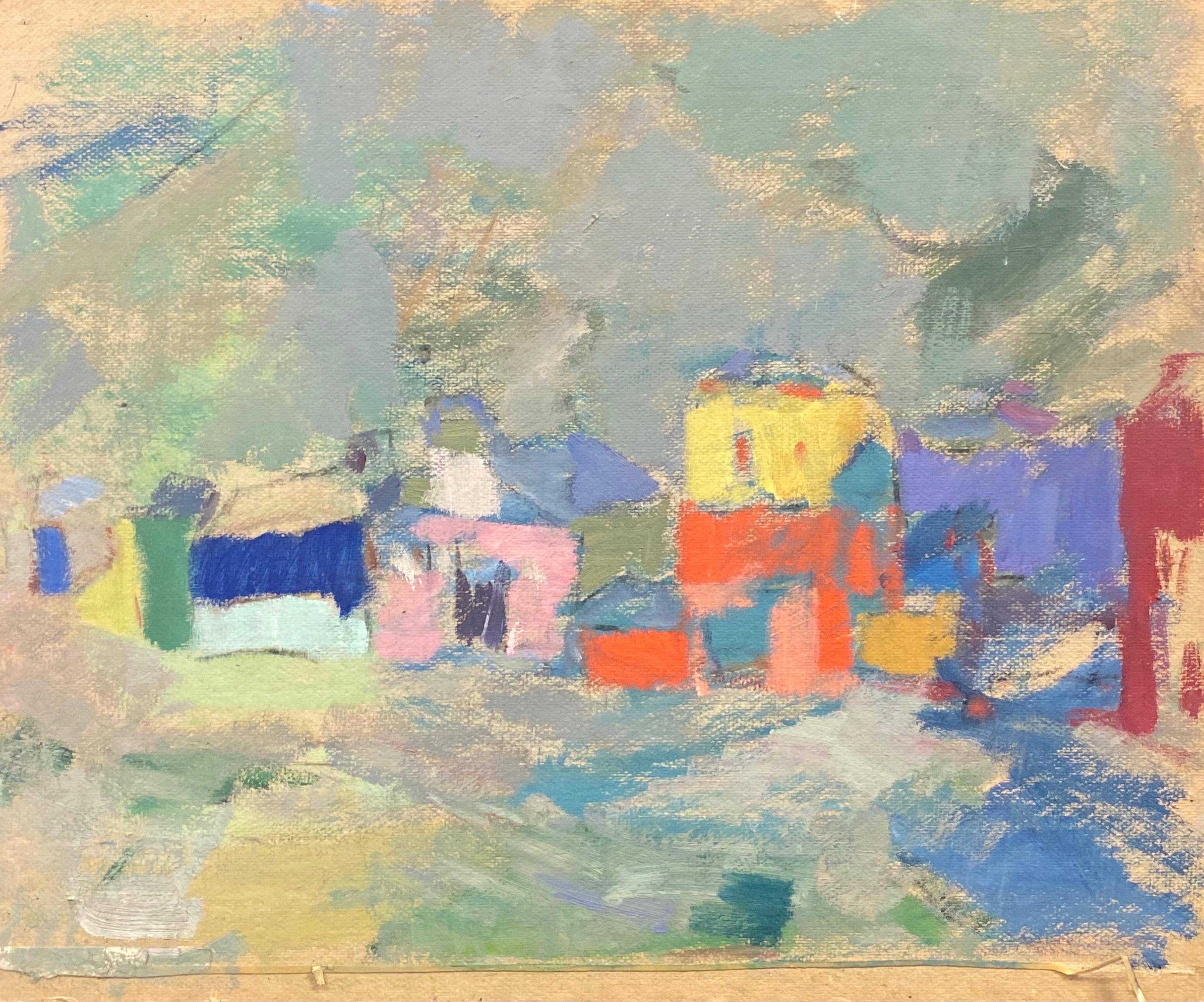 Elisabeth Hahn - 20th Century German Modernist Oil Painting Colorful ...