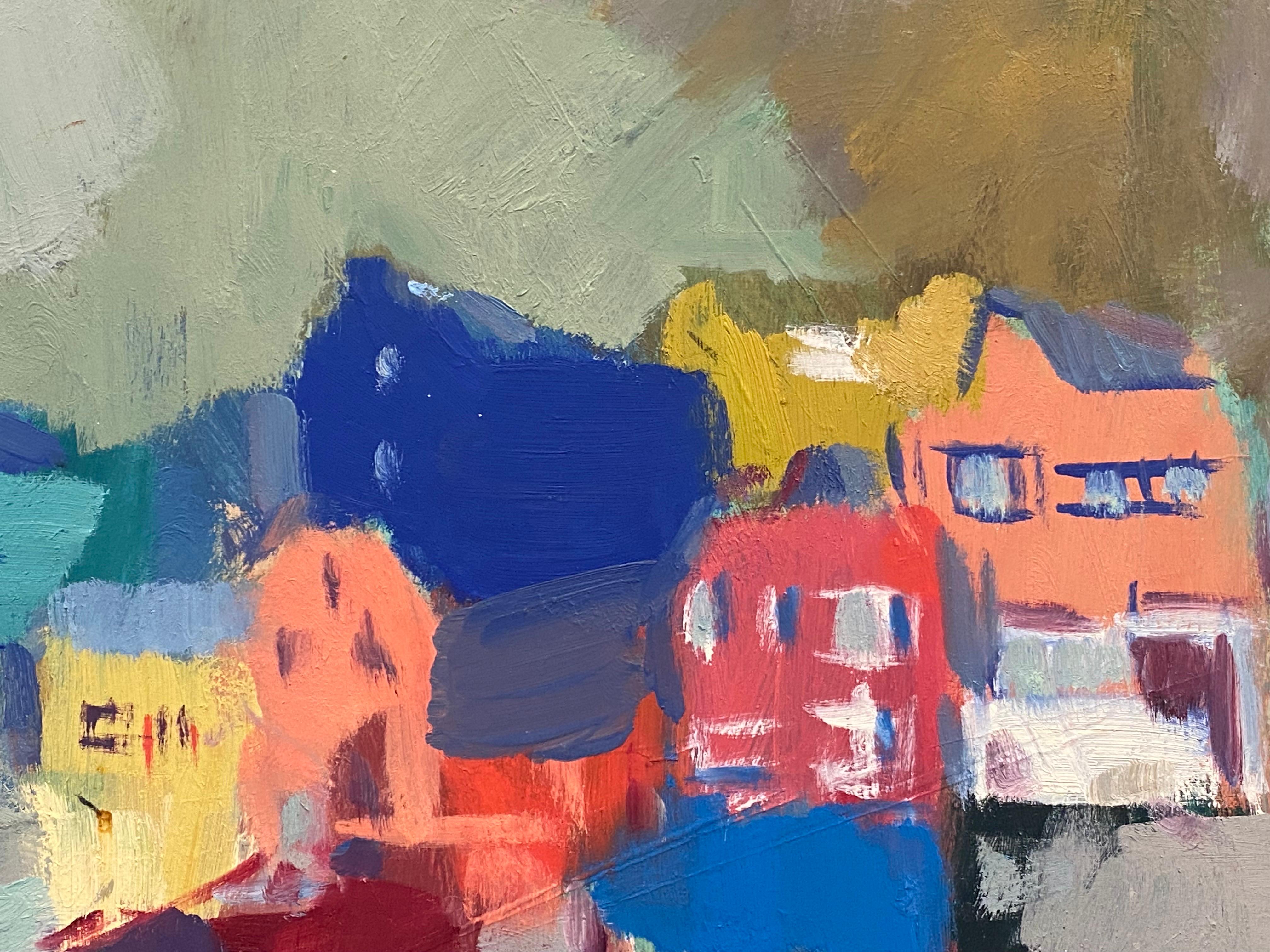 Elisabeth Hahn - 20th Century German Modernist Oil Painting Colorful ...