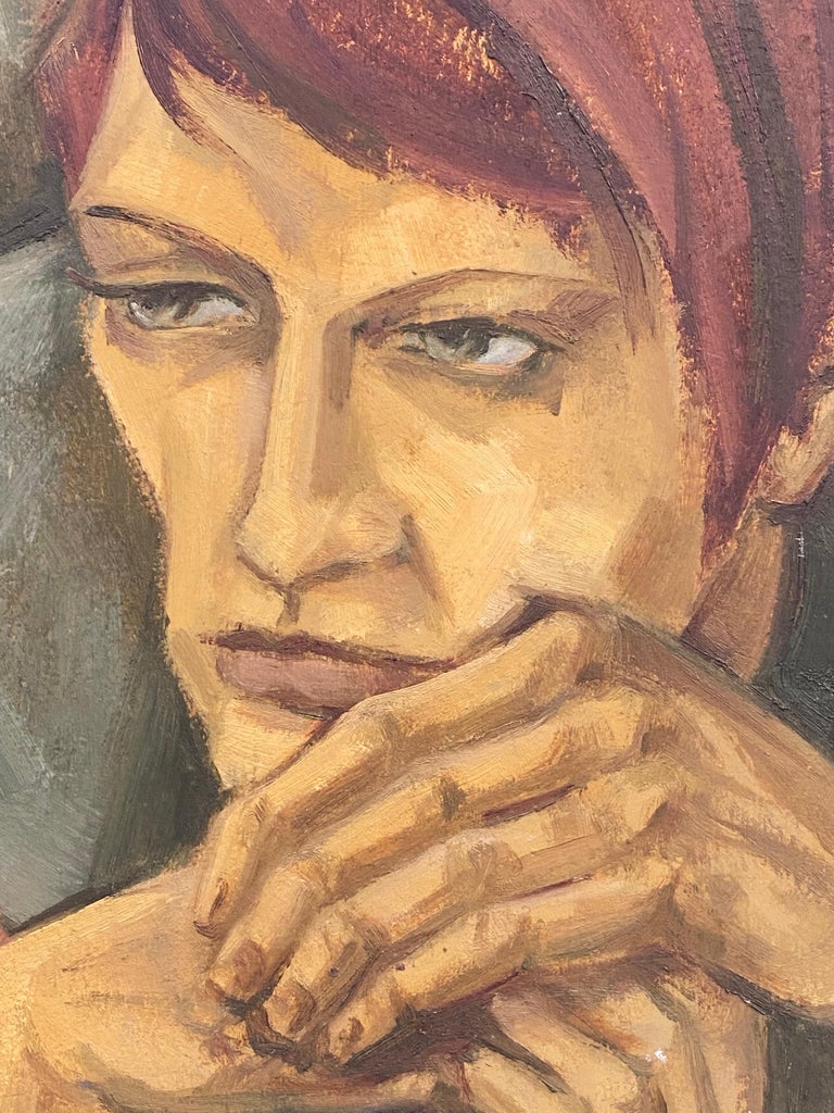 Elisabeth Hahn - 20th Century German Modernist Oil Painting, Portrait ...