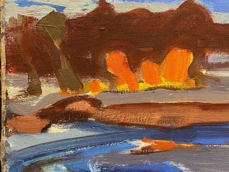 Elisabeth Hahn - 20th Century German Modernist Oil Painting River and ...