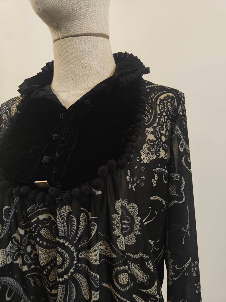 Elisabetta Franchi x Celyn B black blouse For Sale at 1stDibs