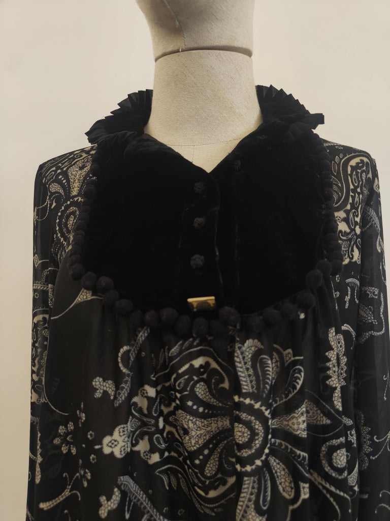 Elisabetta Franchi x Celyn B black blouse For Sale at 1stDibs