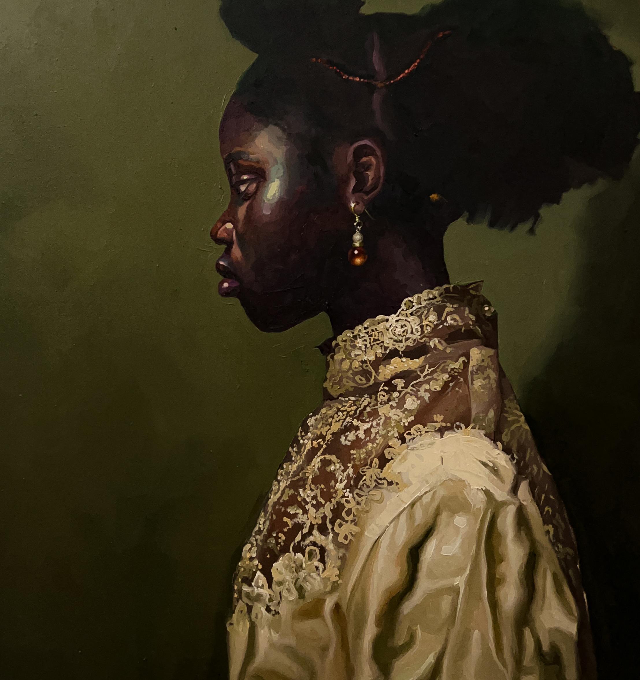 Elisha Nyong - Only a Memory 1 - 21st Century, Contemporary, Figurative Portrait, Women, Gaza ...