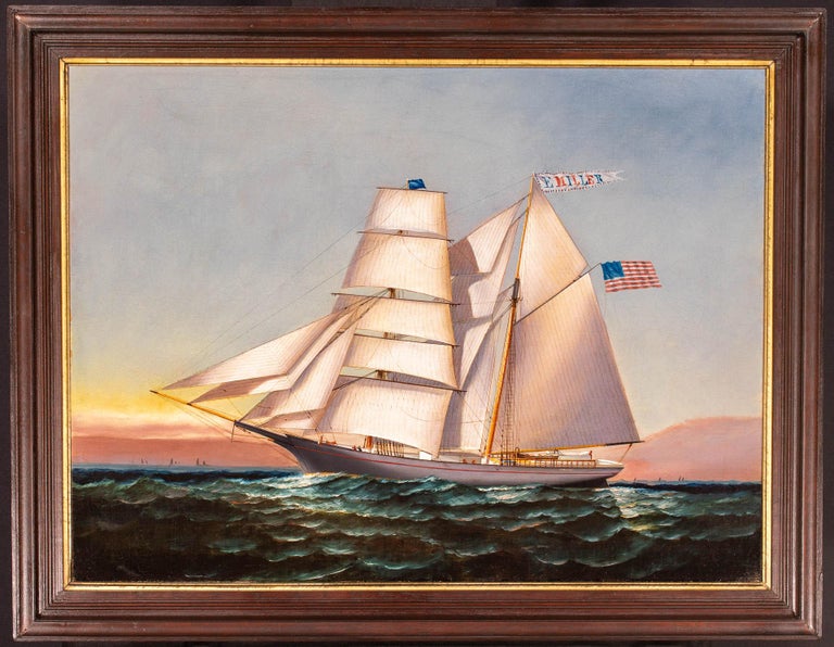 Elisha Taylor Baker - The Brigantine E. MILLER For Sale at 1stDibs