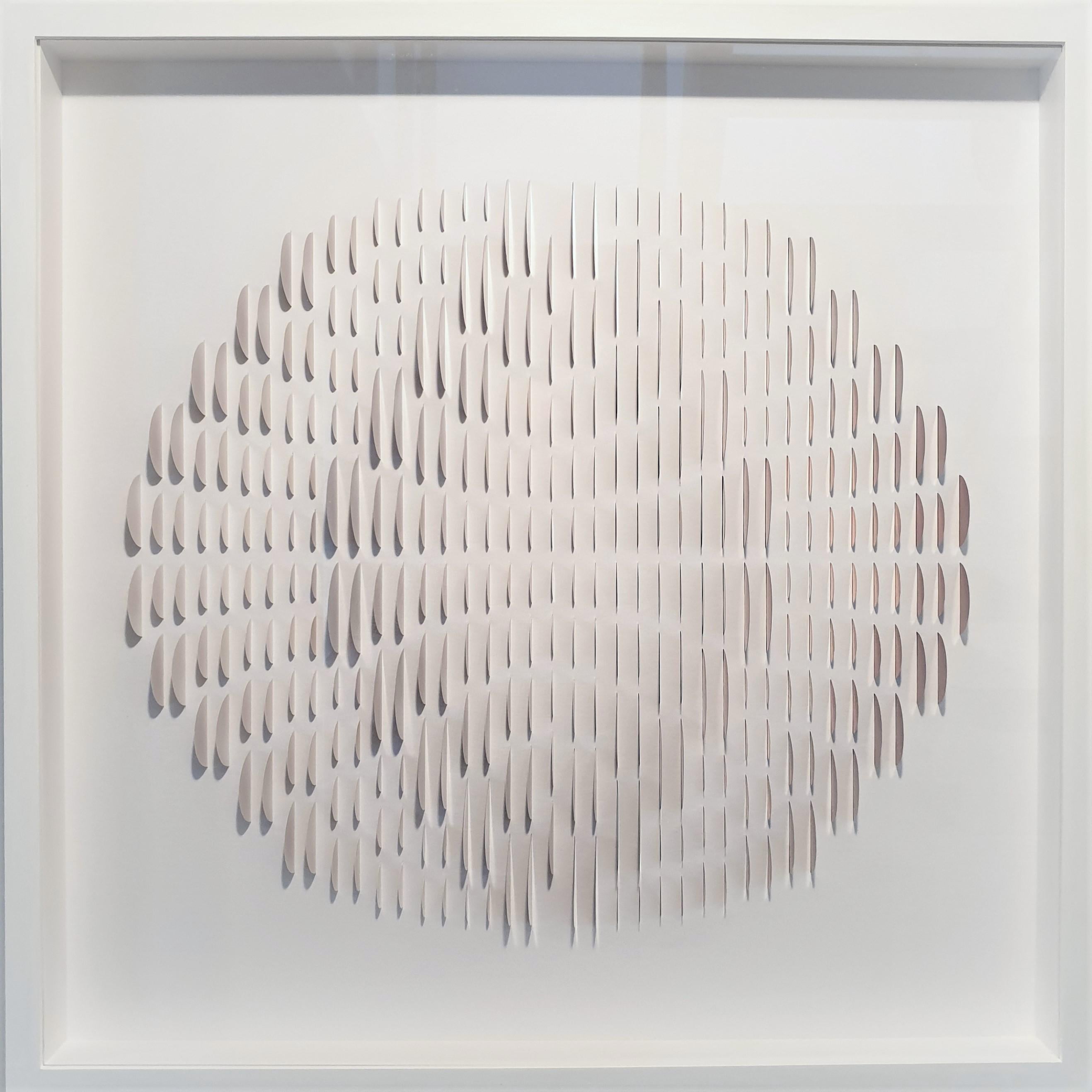 Eliza Kopec - Red Orbis - contemporary modern abstract geometric paper ...