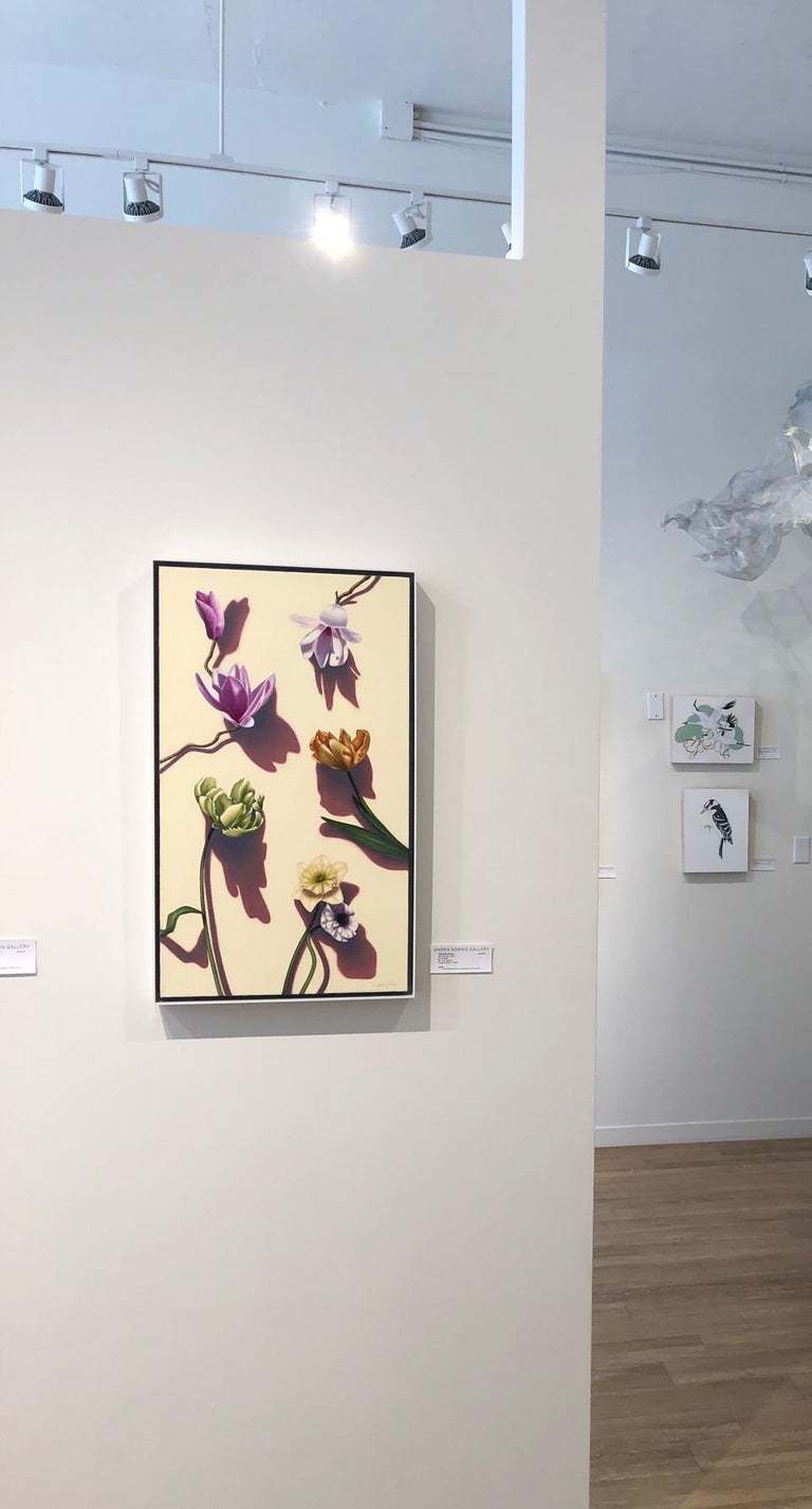 Elizabeth Barlow - Kiss the Joy / floral oil painting still life pop ...