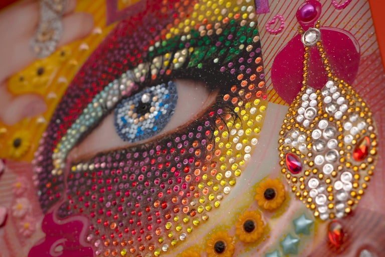 Elizabeth Bessant - Love Glamour - modern mixed media screen crystal ...