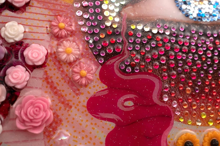 Elizabeth Bessant - Love Glamour - modern mixed media screen crystal ...