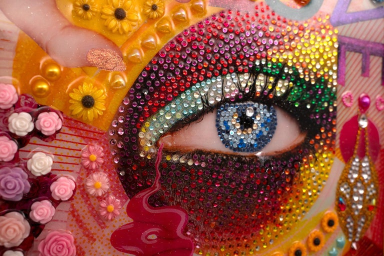 Elizabeth Bessant - Love Glamour - modern mixed media screen crystal ...