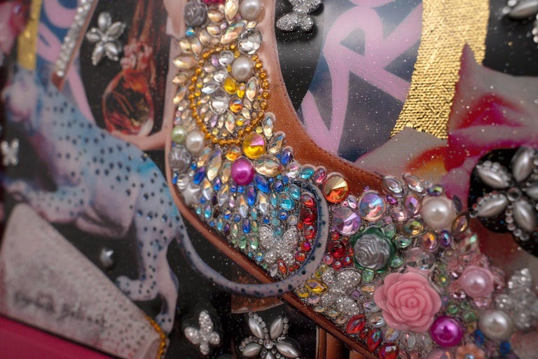 Elizabeth Bessant - Love Rose - fashion modern mix media crystal ...