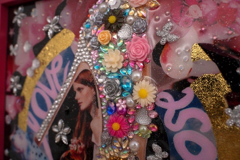 Elizabeth Bessant - Love Rose - fashion modern mix media crystal ...