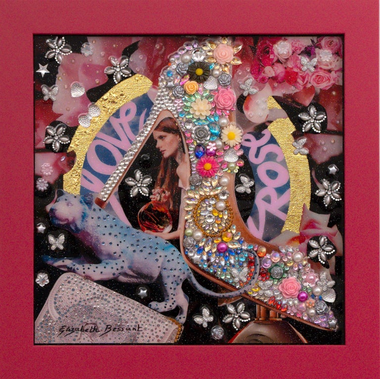 Elizabeth Bessant - Love Rose - fashion modern mix media crystal ...