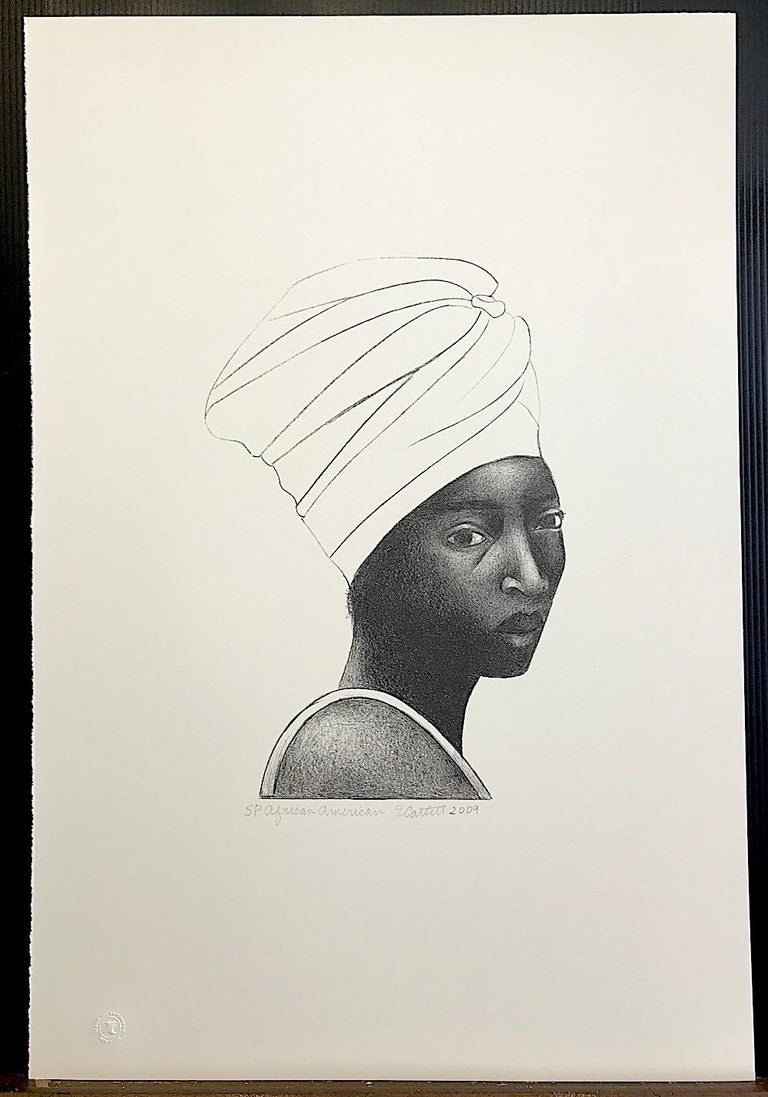Elizabeth Catlett - AFRICAN AMERICAN WOMAN(Turban), Hand Drawn ...