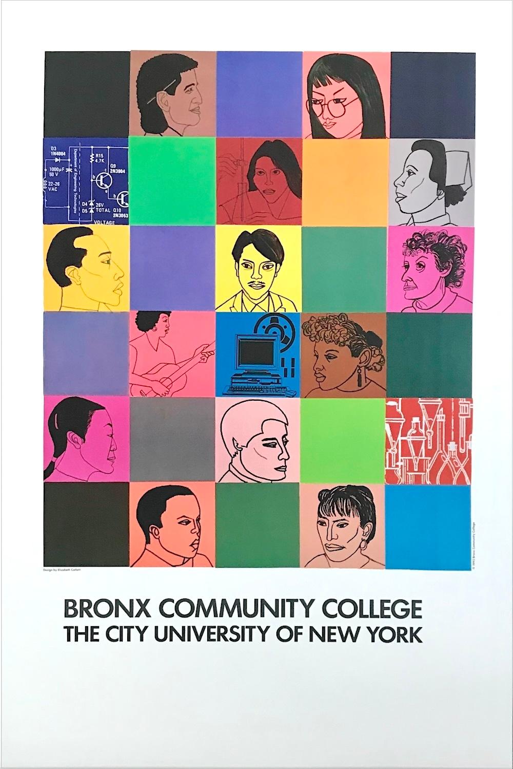 Elizabeth Catlett - BRONX COMMUNITY COLLEGE Vintage Art Poster 1992 ...