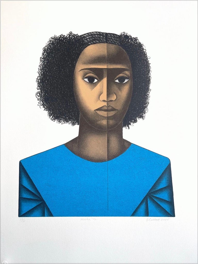 Elizabeth Catlett - KEISHA M. Hand Drawn Lithograph, Young Black Female ...