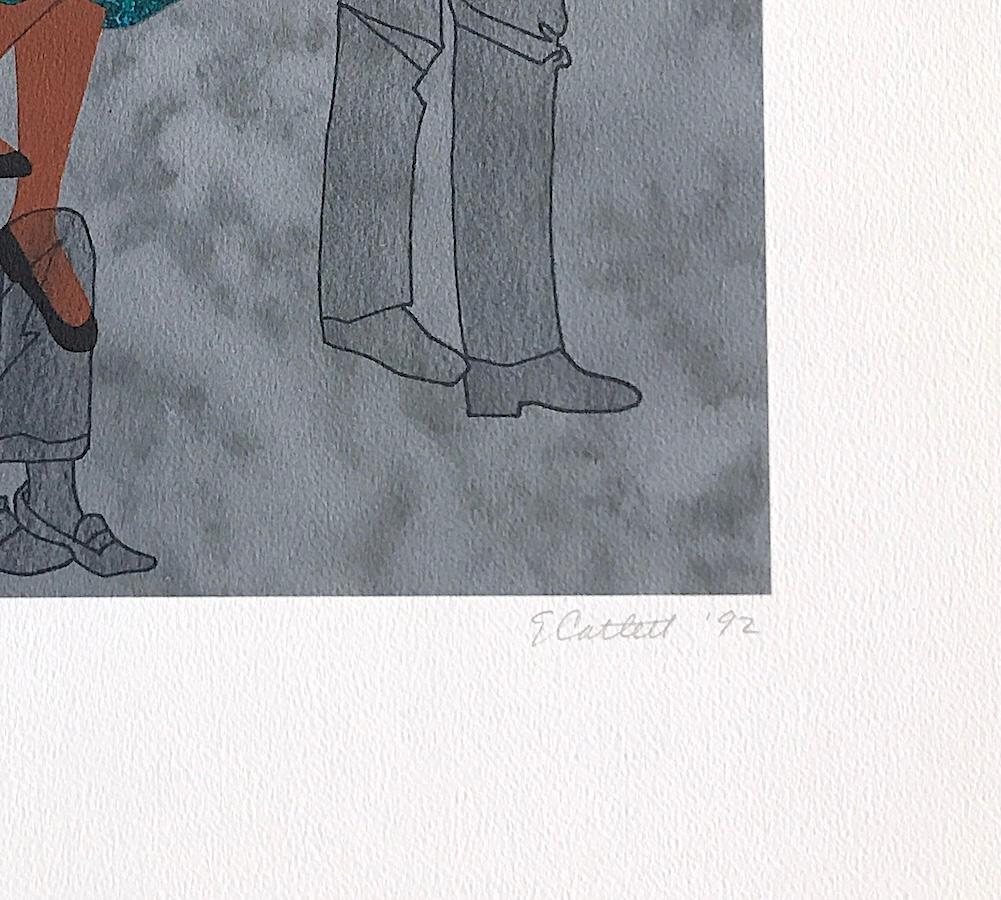 Elizabeth Catlett - WALKING BLINDLY Signed Limited Edition Lithograph ...