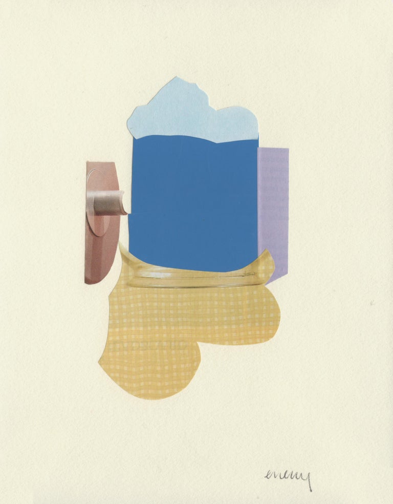 Elizabeth Emery - Blue Couch, Original Mixed Media Art Collage, 2021 ...