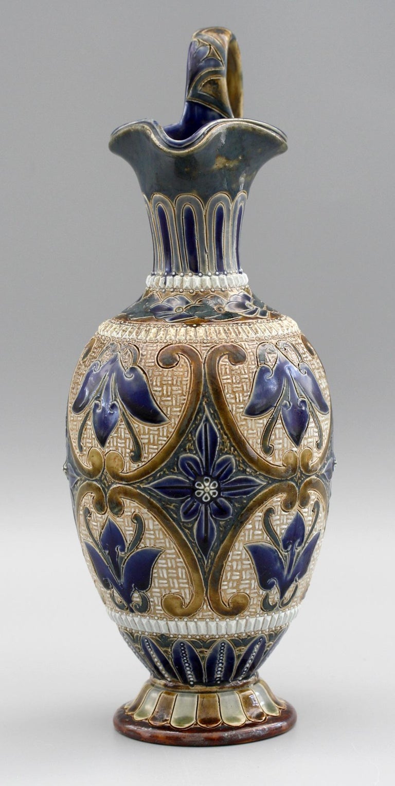 Elizabeth Fisher for Doulton Lambeth Art Pottery Jug Dated 1880 at ...