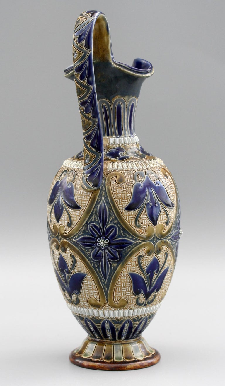 Elizabeth Fisher for Doulton Lambeth Art Pottery Jug Dated 1880 at ...