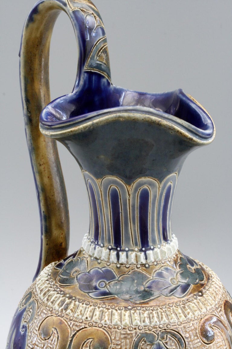 Elizabeth Fisher for Doulton Lambeth Art Pottery Jug Dated 1880 at ...