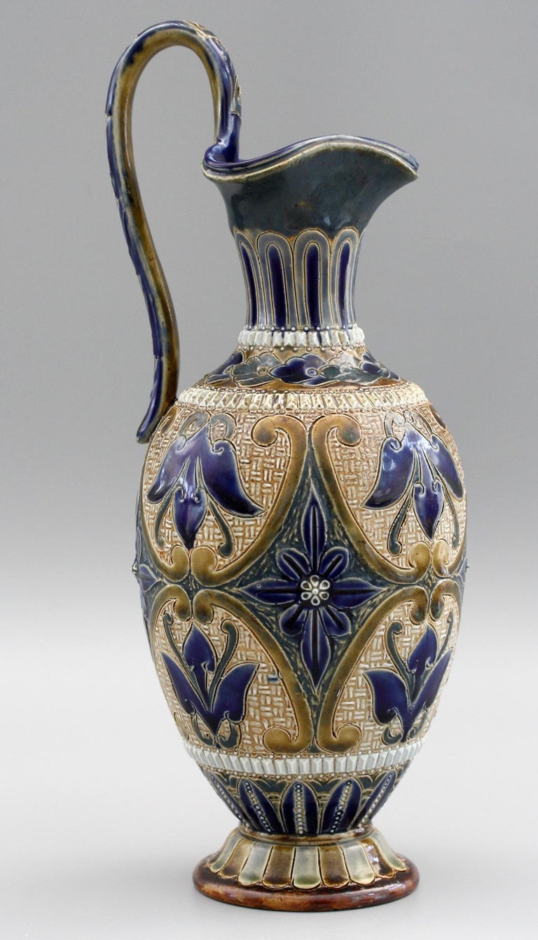 Elizabeth Fisher for Doulton Lambeth Art Pottery Jug Dated 1880 at ...