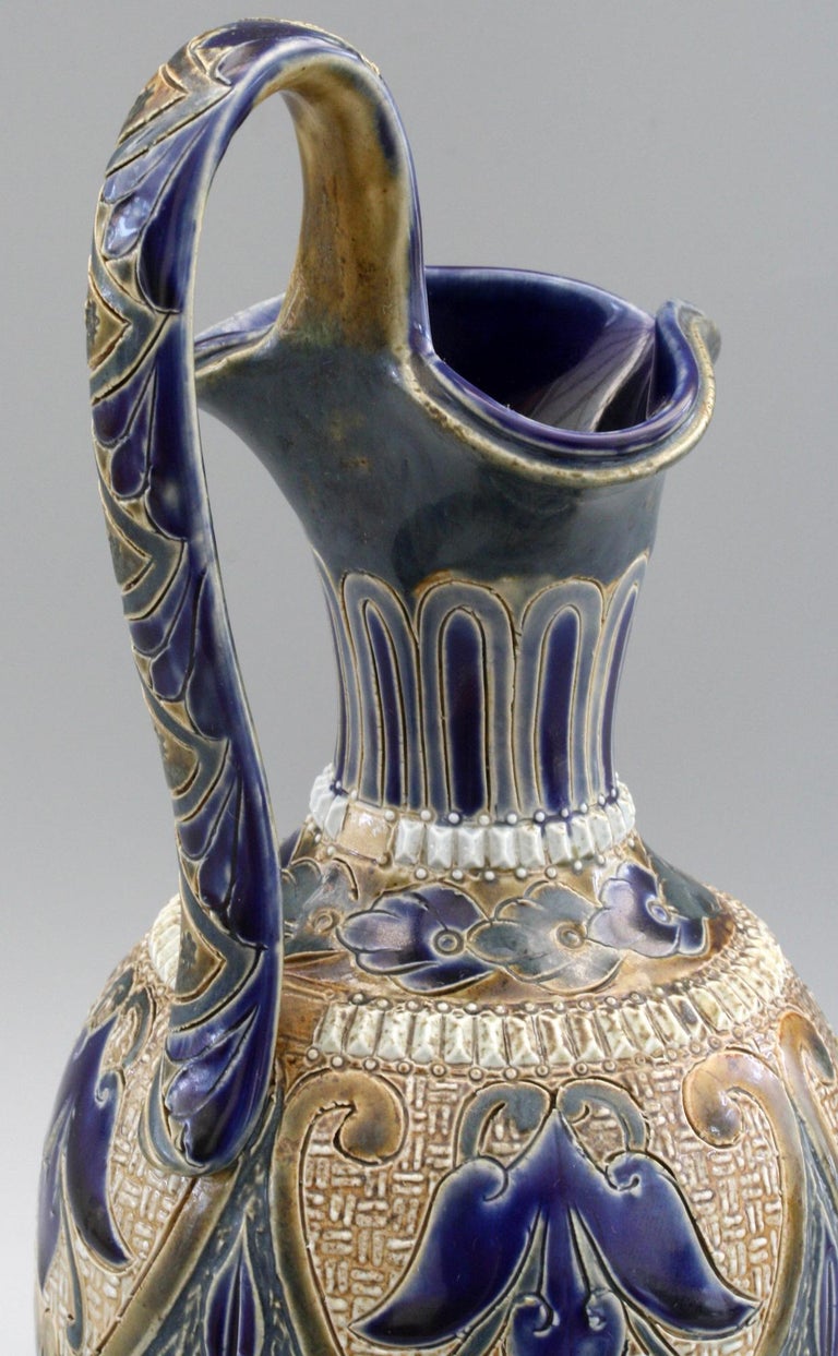 Elizabeth Fisher for Doulton Lambeth Art Pottery Jug Dated 1880 at ...