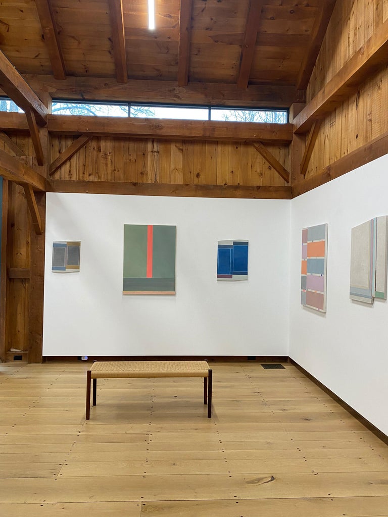 Elizabeth Gourlay - A30, Abstract Painting, Blue, Purple, Violet, Beige ...