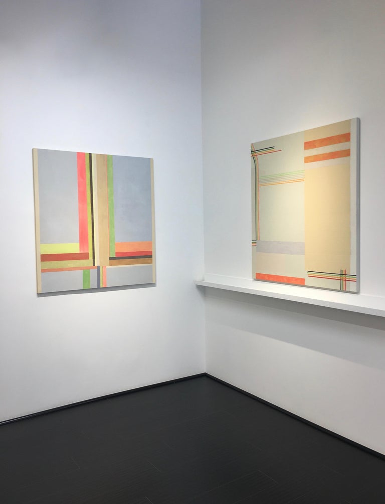 Elizabeth Gourlay - Duende Three, Stripes Beige, Orange, Yellow, Red ...