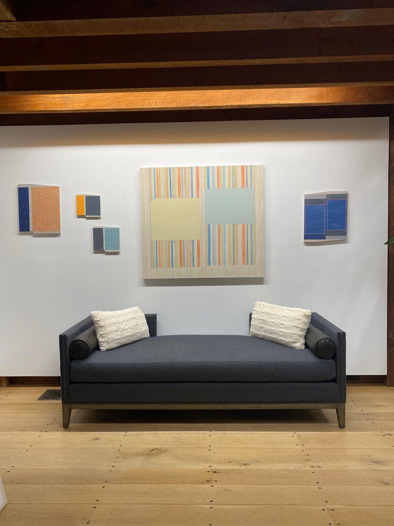 Elizabeth Gourlay - F30, Orange, Dark Lapis Blue, Shaped Panel ...