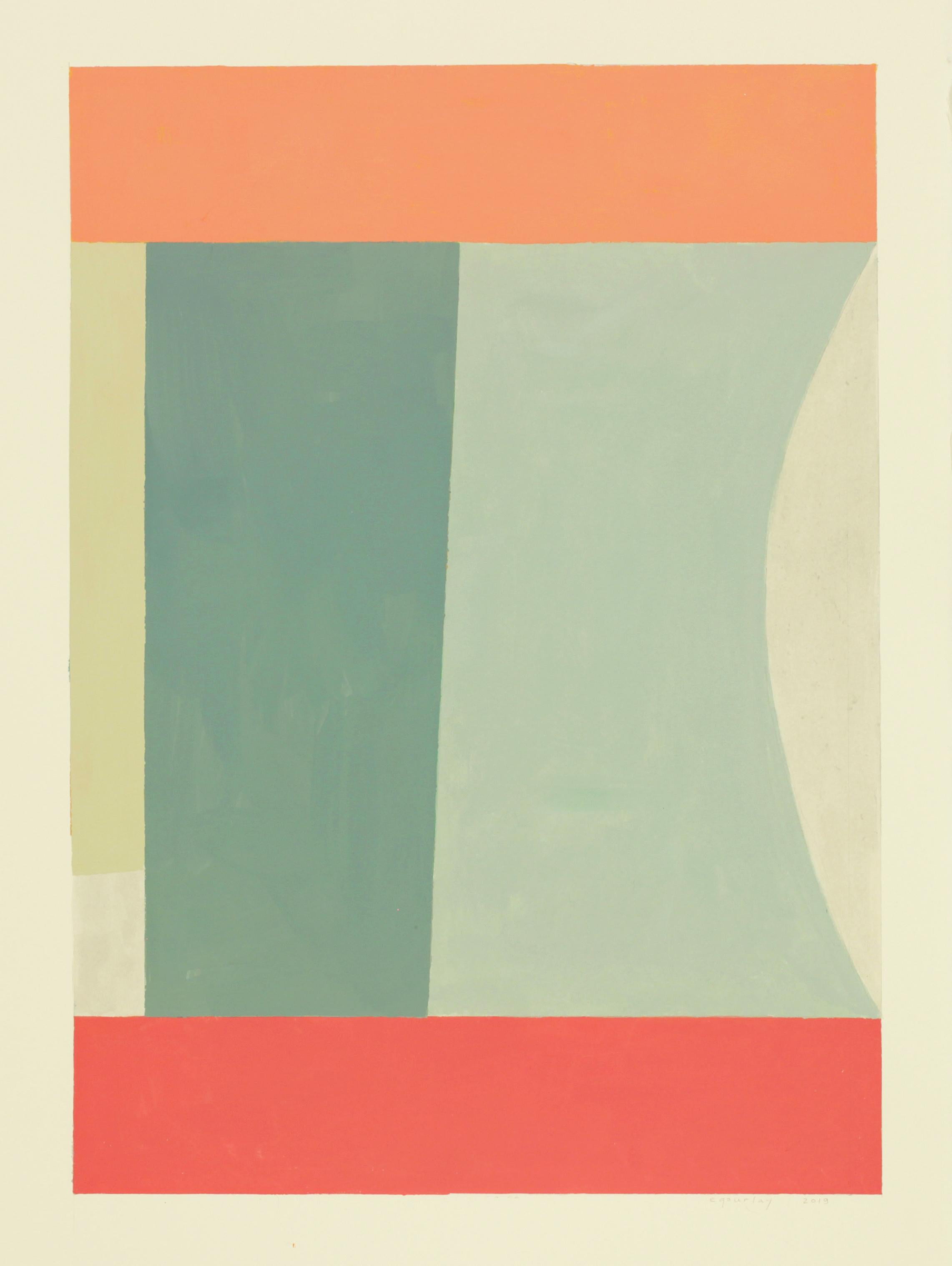 Elizabeth Gourlay – „Pinck 1 (Abstraktes Gemälde)“ im Angebot bei 1stDibs