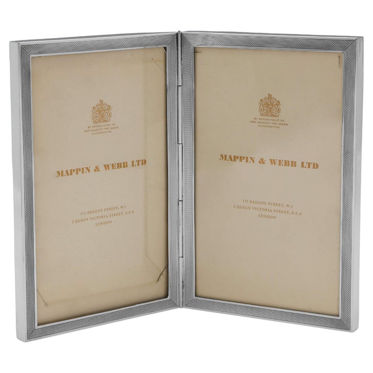 Elizabeth II Double 'Campaign' Sterling Silver Photograph Frame, 1967 ...