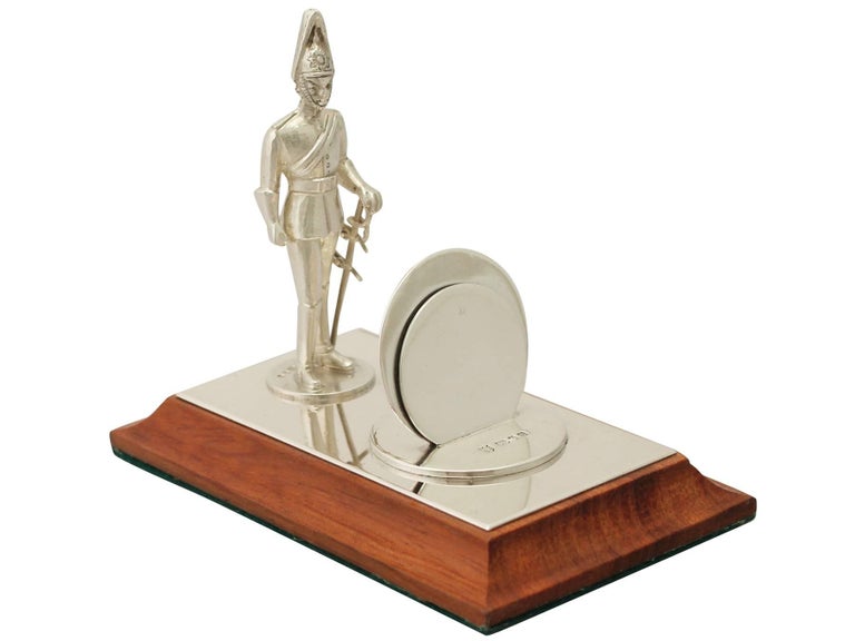 Vintage Set of Six Sterling Silver Menu Holders For Sale at 1stDibs