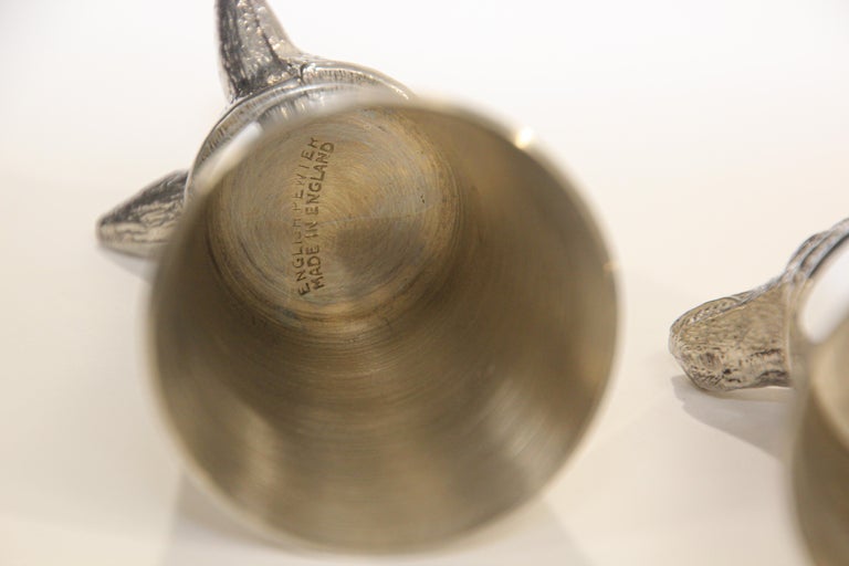 Elizabeth II Style Fox Head Stirrup Cups at 1stDibs